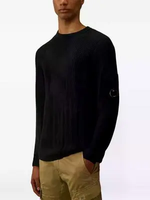 C.P. COMPANY Logo-patch Crew-neck Sweater