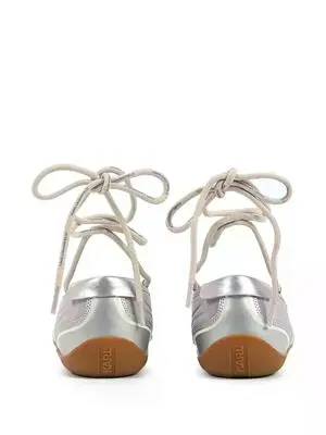 Karl Lagerfeld Altia Ballet Flats - Silver