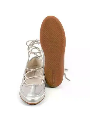 Karl Lagerfeld Altia Ballet Flats - Silver