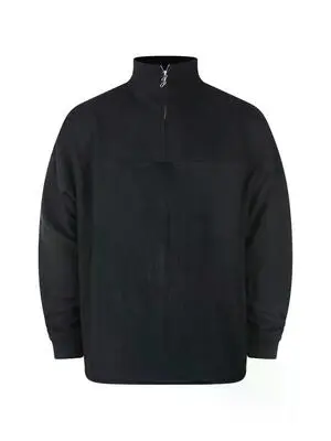 Jacquemus Rond Carré Zip Neck Shirt - Black