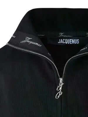 Jacquemus Rond Carré Zip Neck Shirt - Black