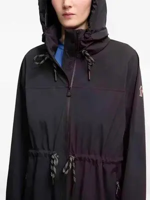 Moncler Drawstring Hooded Jacket - Black