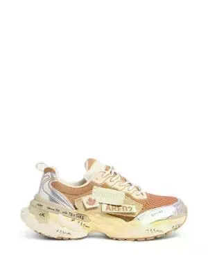 Dsquared2 Faster" Paneled Sneakers - Neutrals