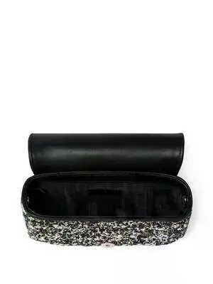 Gucci Tweed Shoulder Bag With Gg Logo