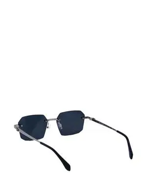 Palm Angels Geometric Rimless Logo Sunglasses