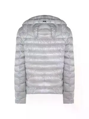 Herno Quilted Hooded Coat - Grey