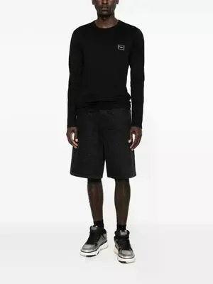 Dolce & Gabbana Long-sleeve Logo-plaque T-shirt