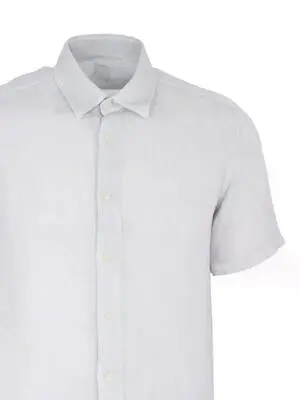 120% Lino Contemporary Fit Shirt - Blue