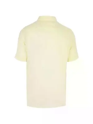 120% Lino Short-sleeve Shirt - Yellow