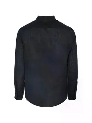 120% Lino Contemporary Fit Shirt - Blue