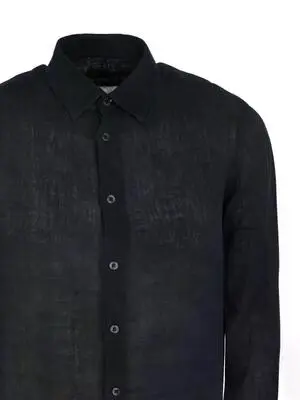 120% Lino Contemporary Fit Shirt - Blue