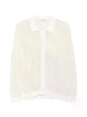 Dorothee Schumacher Airy Waffle Knit Collared Cardigan