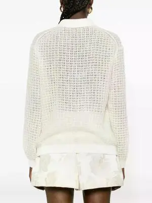Dorothee Schumacher Airy Waffle Knit Collared Cardigan