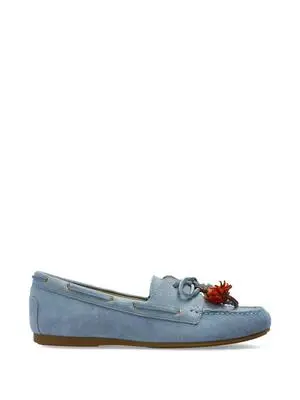 Michael Kors Light Leather Tassel Detail Loafers - Blue