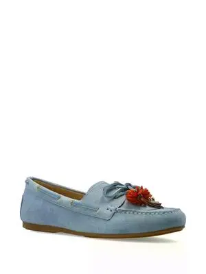 Michael Kors Light Leather Tassel Detail Loafers - Blue