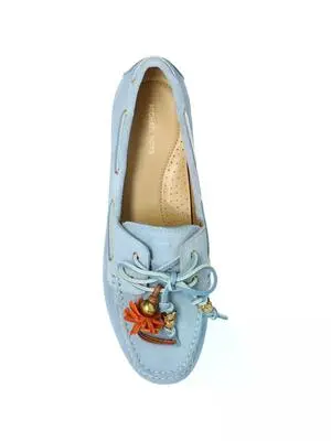 Michael Kors Light Leather Tassel Detail Loafers - Blue