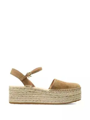 GIANVITO ROSSI Round-toe Platform Espadrilles - Neutrals