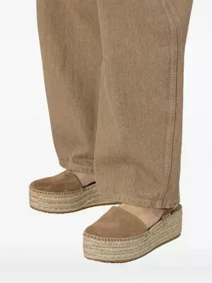 GIANVITO ROSSI Round-toe Platform Espadrilles - Neutrals