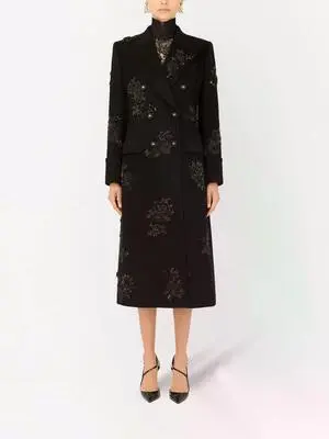 Dolce & Gabbana Embroidered Double-breasted Coat