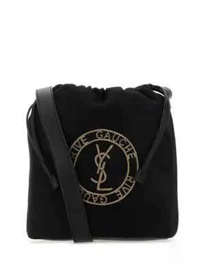 Saint Laurent Embroidered-logo Tote Bag
