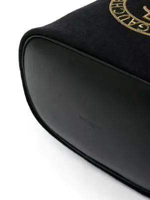 Saint Laurent Embroidered-logo Tote Bag