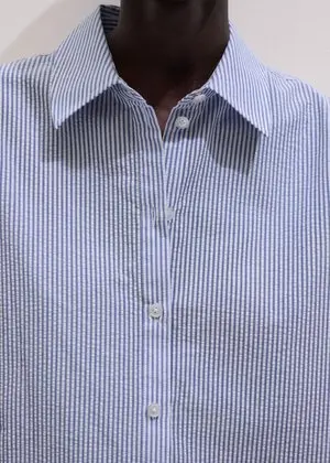 ME+EM Striped Relaxed Shirt