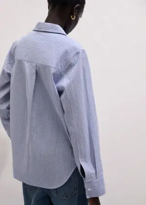 ME+EM Striped Relaxed Shirt