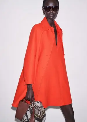 ME+EM Sculptural Sleeve Swing Coat