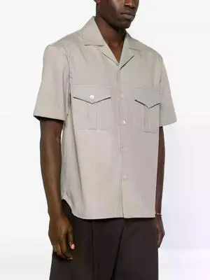 Eleventy Patch Pocket Shirt - Grey