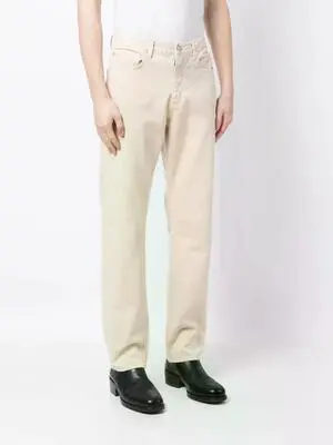 FRAME Straight-leg Jeans With Logo Patch