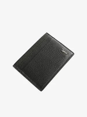 Saint Laurent Cassandre Card Holder - Nero