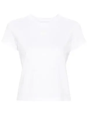 Alexander Wang Essential Jersey Puff Logo Shrunk T-shirt - White