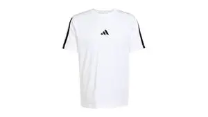 Adidas Essentials 3stripes Single Jersey T-shirt - White Black