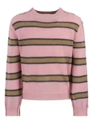 Marni Striped Roundneck Jumper - Soft Pink
