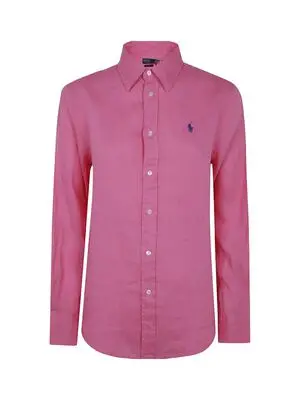 Polo Ralph Lauren Classic Fit Linen Shirt - Fuchsia