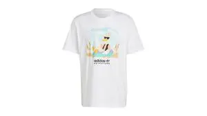 Adidas Adventure Graphic Tee Shirt - White
