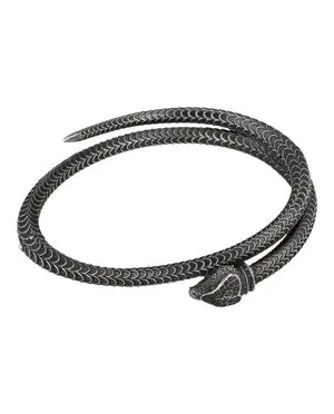 Gucci Garden Snake Aged Sterling Bracelet