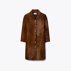 Tory Burch Calf Hair Tailored Coat