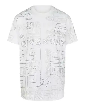 Givenchy Oversized Stitched Logo T-shirt - White