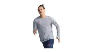 Adidas Bmw Berlinmarathon 2025 Long Sleeve Longsleeve Top - Halo Silver