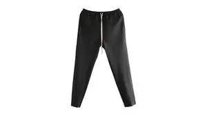 Rick Owens Drawstring Slim Long Pants - Black