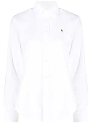 Polo Ralph Lauren 40/1 Ctn Oxford Ls Shirt - White