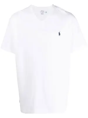 Polo Ralph Lauren Short Sleeve V-neck T-shirt - White