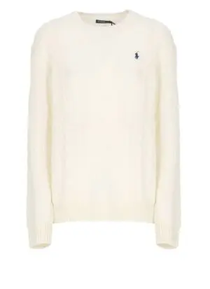 Polo Ralph Lauren Long Sleeve Crew Neck Pullover - Authentic Cream