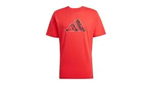 Adidas Logo Graphic Tee Shirt - Pure Ruby