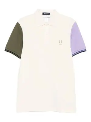 Comme Des Garçons Colorblocked Polo Shirt - White