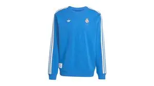 Adidas Real Madrid Terrace Icons Sweatshirt - Blue Bird White