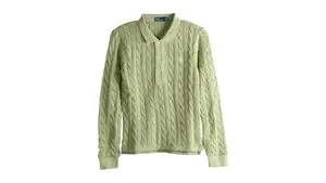 Polo Ralph Lauren Cotton Long Sleeve Polo Shirt - Green