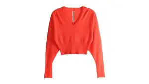 Rick Owens V Cropped Top - Coral
