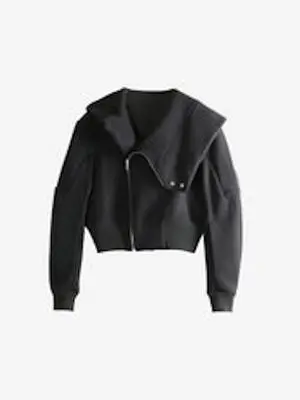 Rick Owens Cropped Hooded Flight Jacket